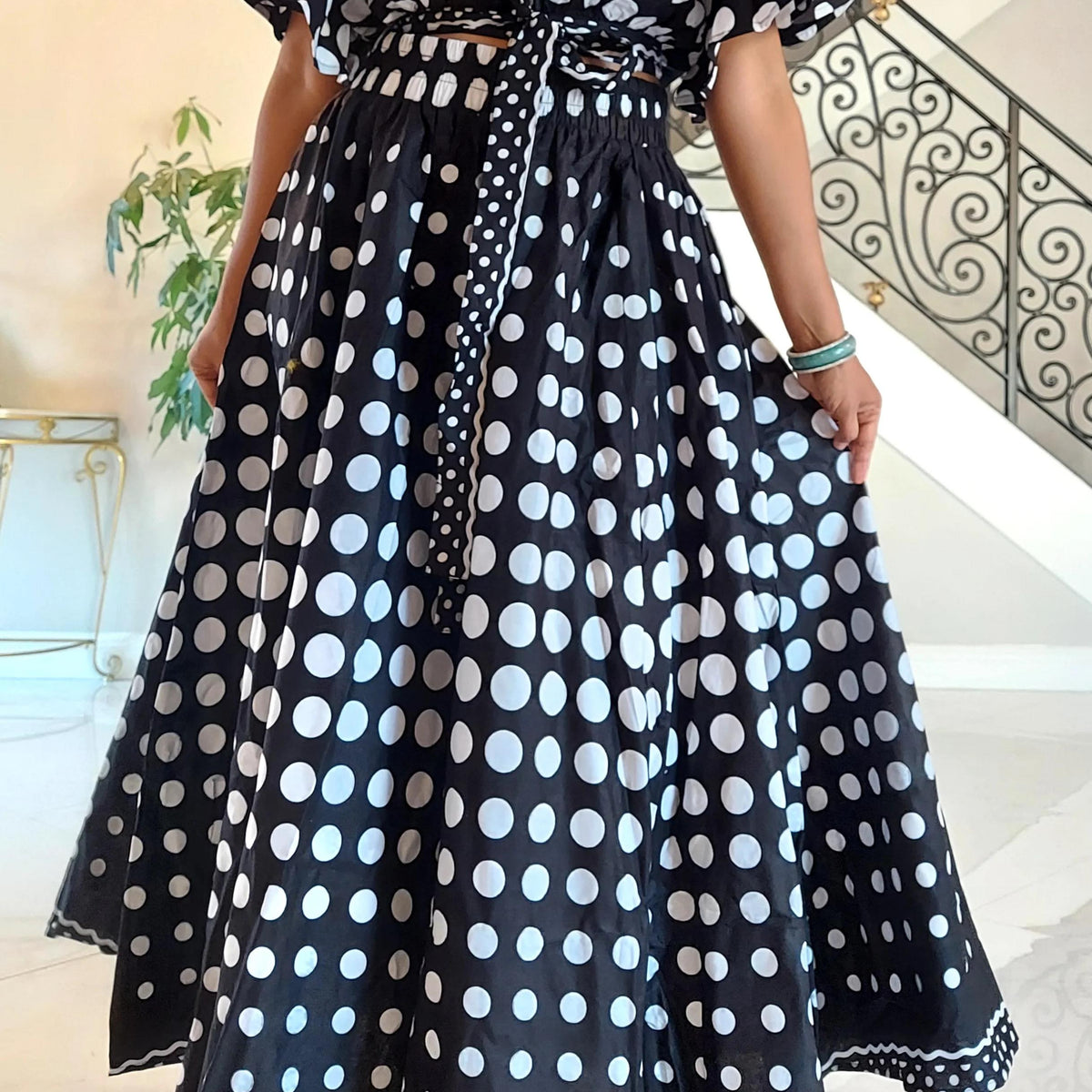 Polka Dot Set | Skirt Set | Cute Skirt Set | Polka Dot Set | Crop Top Set – Dazzled By B