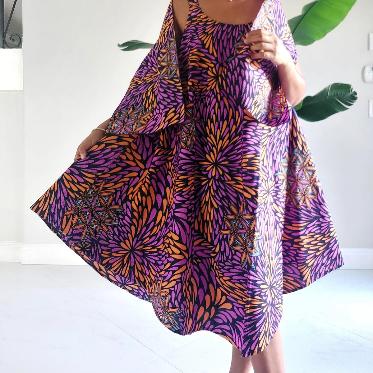 Sun Dress | Purple Print Dress | Summer Dress | Spaghetti Strap Dress ...